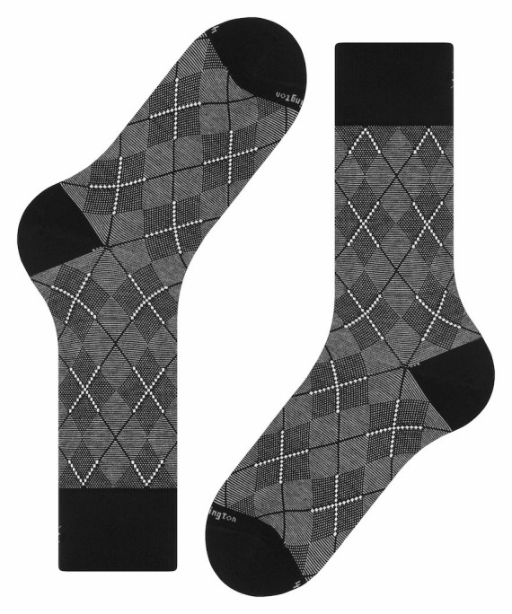 Burlington 21061 Carrington Argyle Sock Socks, from ApacheOnline