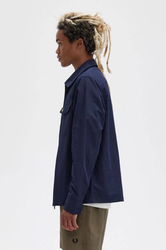 Fred Perry M5684 Zip Overshirt Overshirts, from ApacheOnline