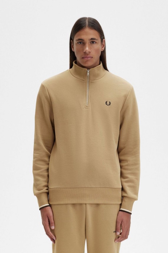 Fred Perry M3574 Half Zip Sweatshirt Sweaters, from ApacheOnline